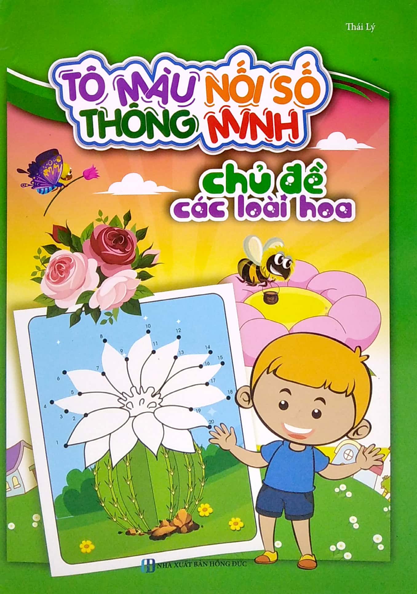 Sách Tô Màu Nối Số Thông Minh - Chủ Đề Các Loài Hoa - FAHASA.COM