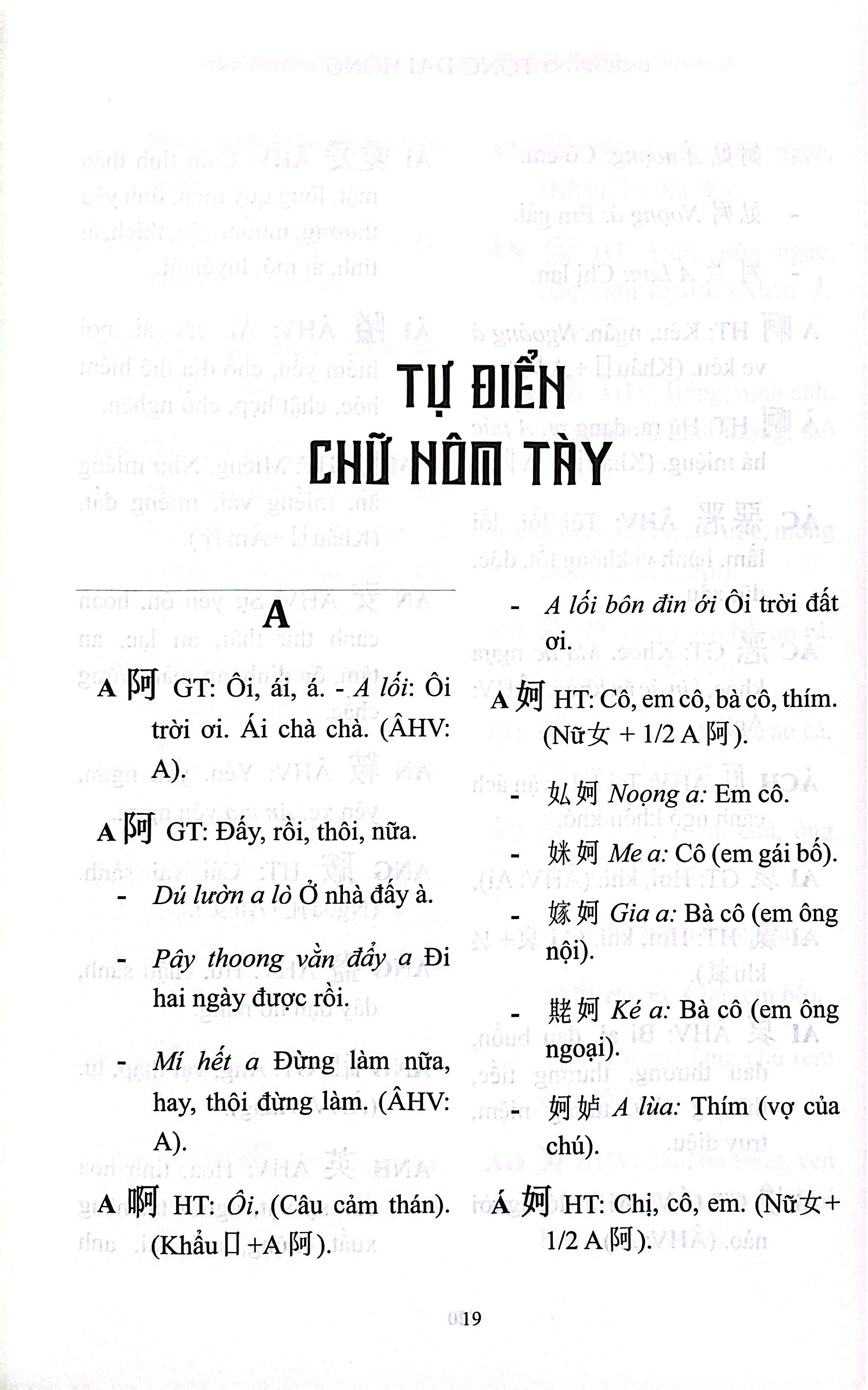 Tự Điển Chữ Nôm Tày PDF - YDS.EDU.VN