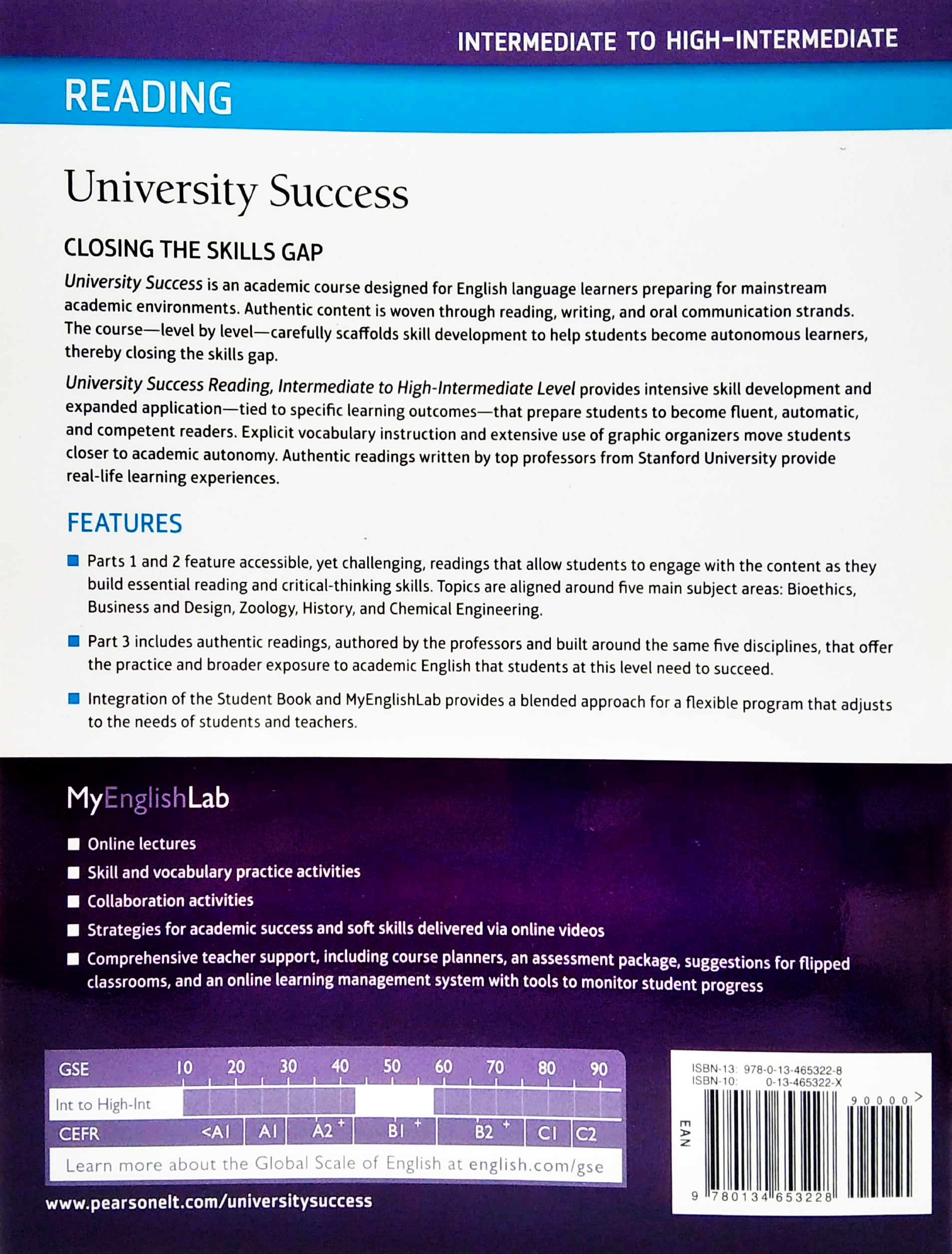 University Success Reading Intermediate, Student Book With MyLab ...