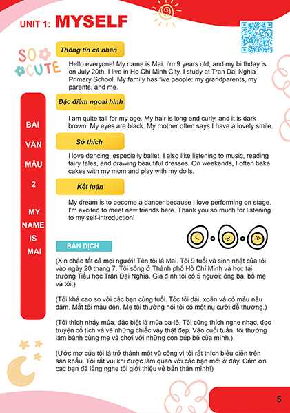 Sách Văn Mẫu Tiếng Anh Tiểu Học Theo Sơ Đồ Tư Duy - Bí Quyết Viết H - FAHASA.COM